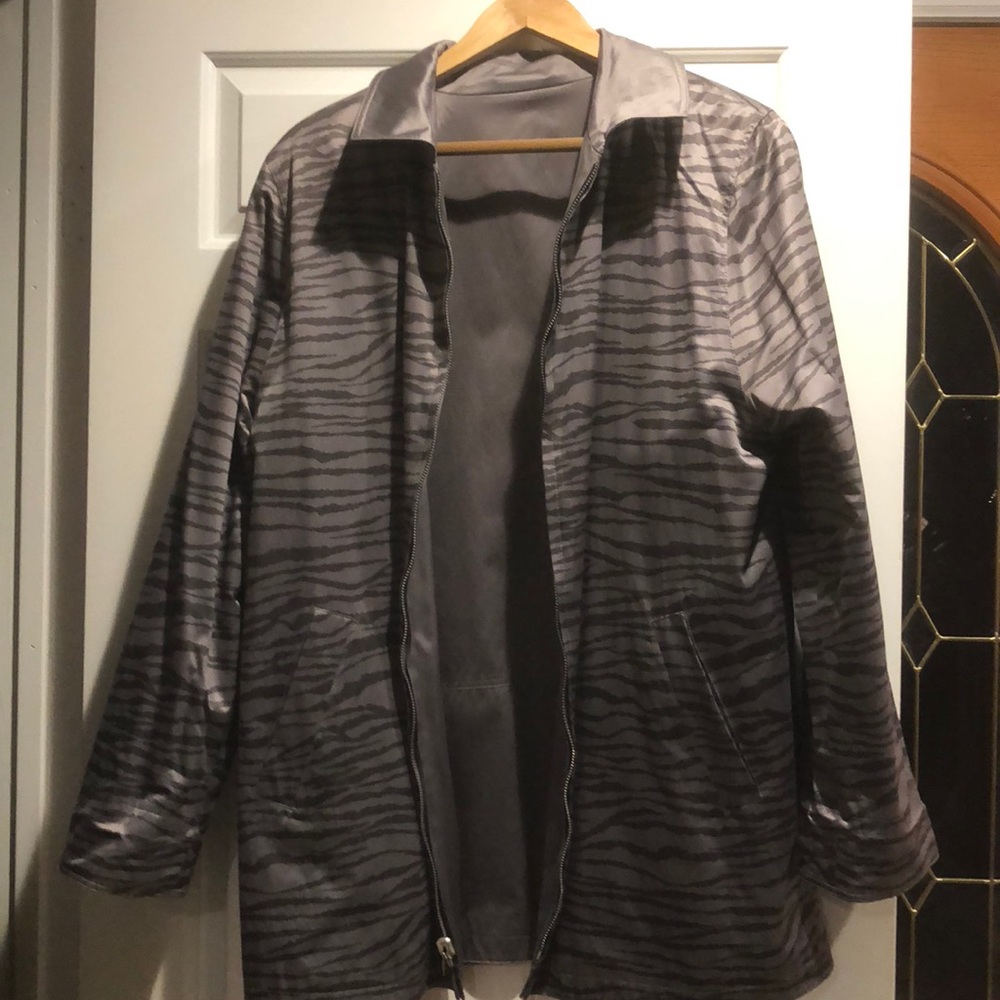 Double Sided Jacket With Zipper - Gem